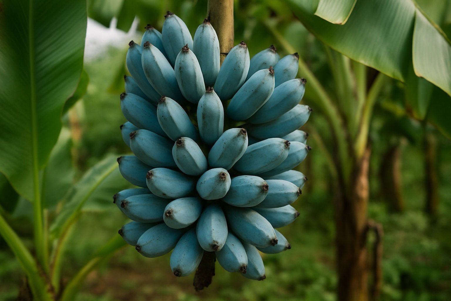 Descoberta Exótica: conheça a banana azul com sabor de sorvete que ...
